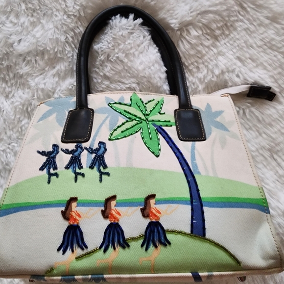 Joe Boxer | Bags | Rare Joe Boxer Hula Girl Canvas Beaded Purse Must ...
